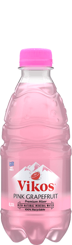 Vikos Pink Grapefruit Soda - With Natural Mineral Water
